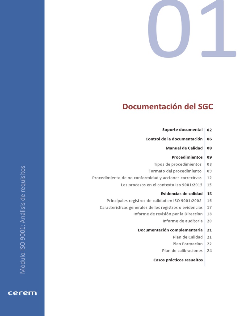 ISO 9001:2015 Documentación SGC | PDF | Gestión de la calidad | Calidad ...