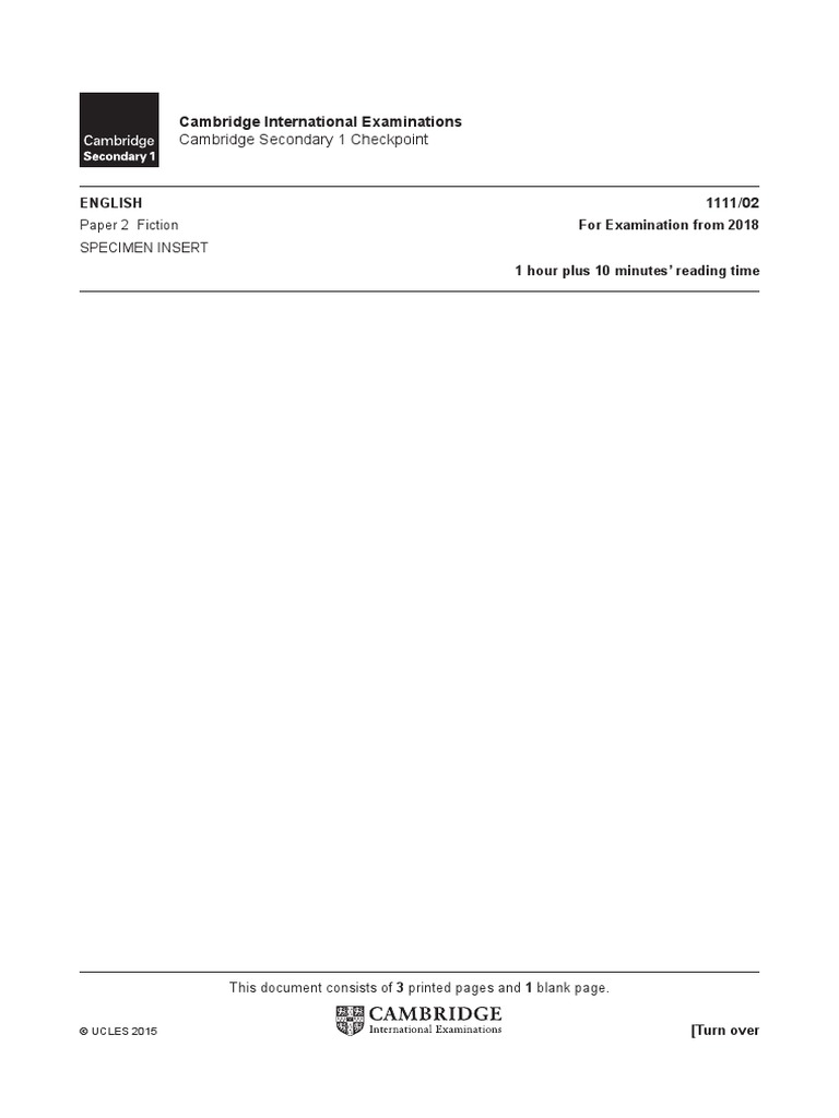 Secondary Checkpoint - English (1111) Specimen 2018 Paper 2 Ins.pdf