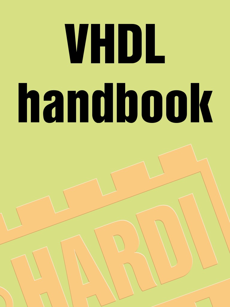 VHDL Handbook | PDF | Pointer (Computer Programming) | Vhdl