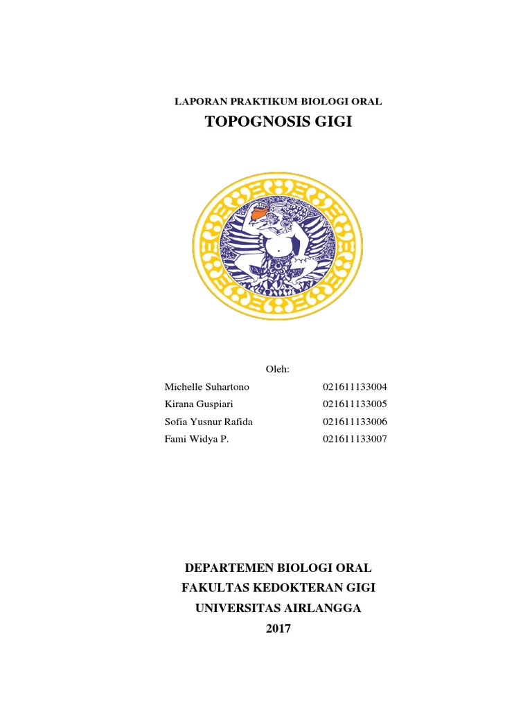 Topognosis Gigi dalam Praktikum Biologi | PDF