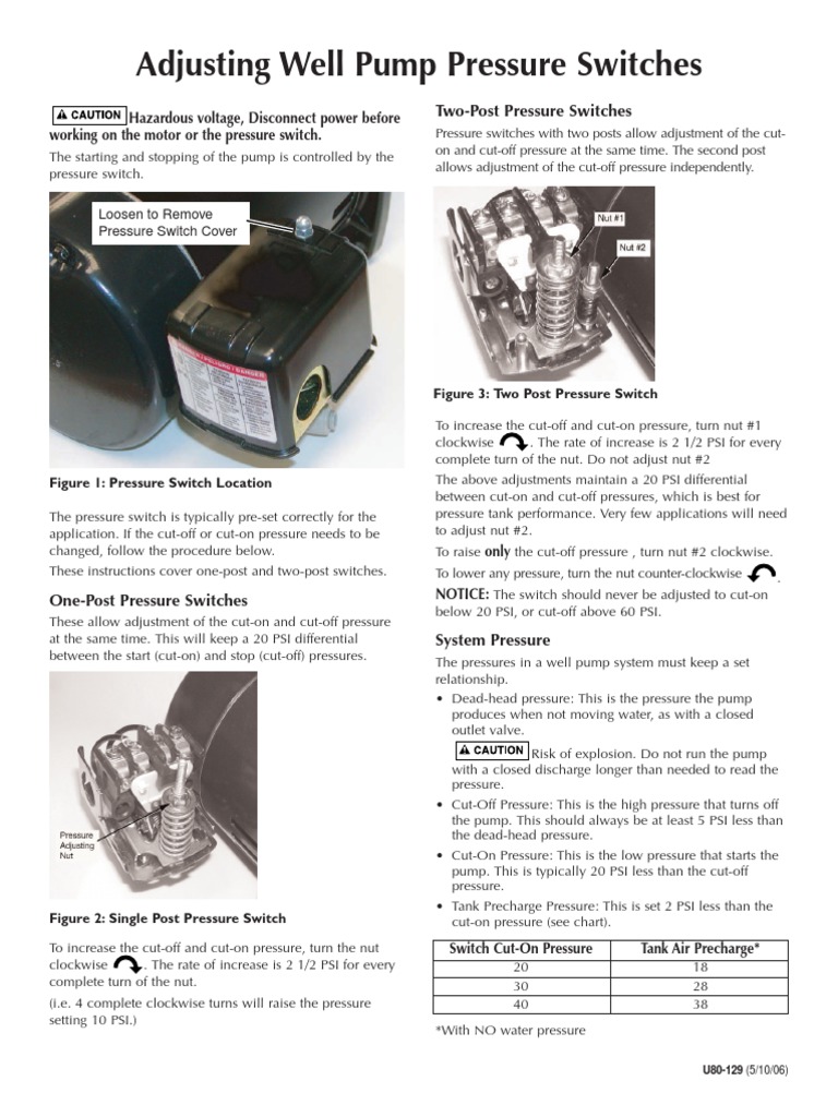 Well Pump | PDF | Pump | Switch