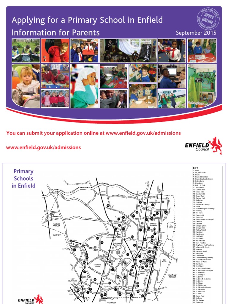 Enfield Primary Booklet 2015 PDF | PDF
