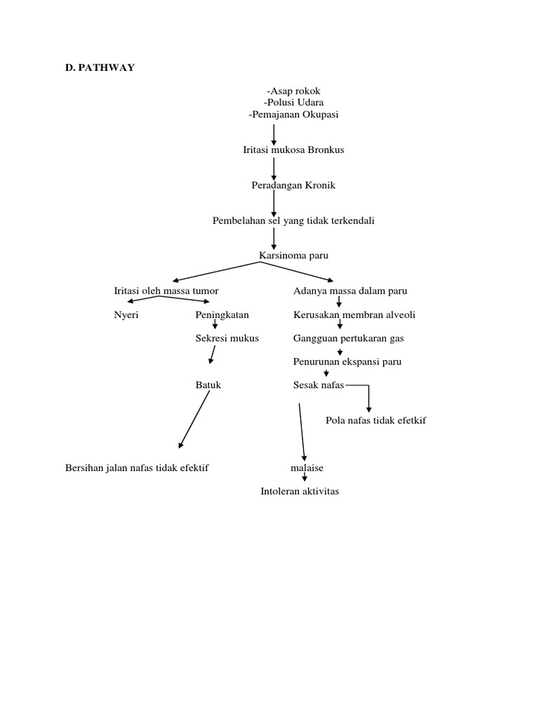 Pathway Patofisiologi Kanker Paru | PDF