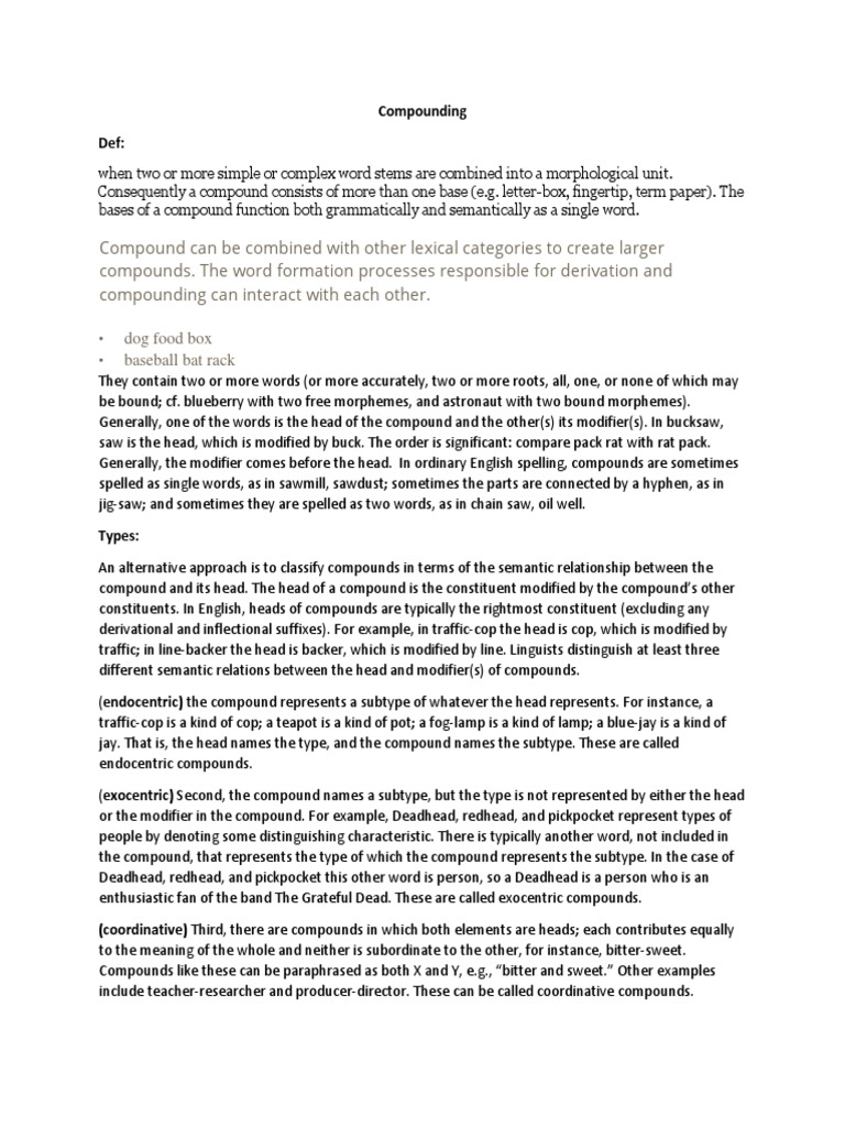 Classification and Types of Compounds: An In-Depth Look at Compounding ...