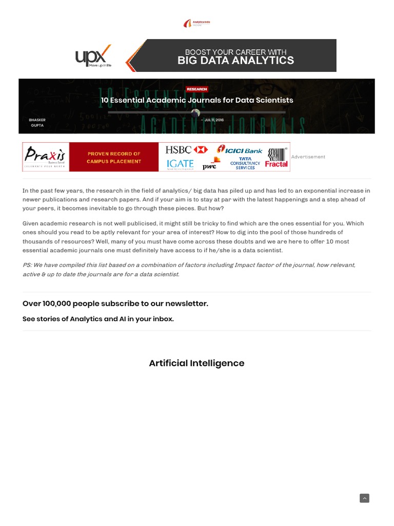 Analyticsindiamag Com | PDF | Big Data | Machine Learning