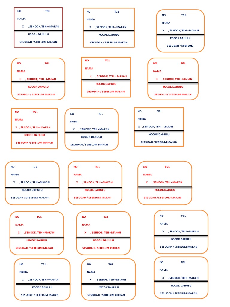 Label Obat Sirup | PDF