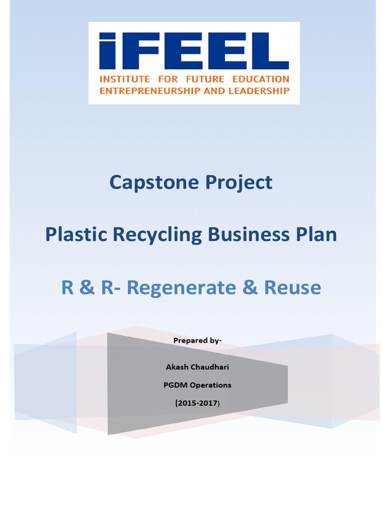 Plastic Recyclingcapstone Project | PDF | Plastic | Recycling
