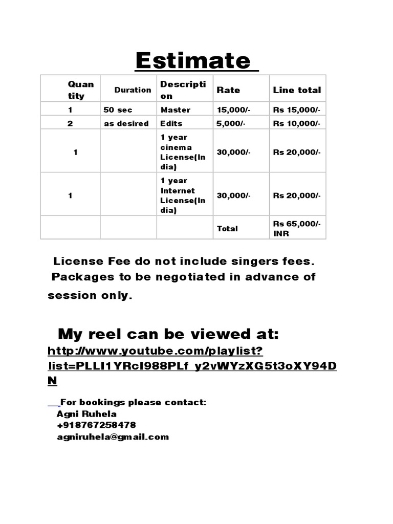 Licensing and Editing Rates | PDF | Technology & Engineering
