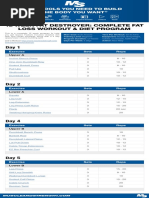 LIIFT 4 Workout Schedule and Calendar | PDF | Arm | Sports