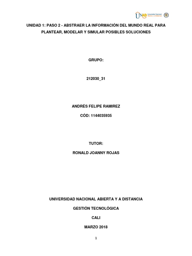 Andres Felipe Ramirez | PDF | Calidad (comercial) | Innovación