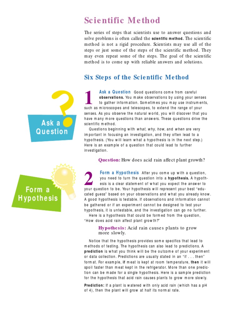 Holt Scientific Method | PDF | Experiment | Observation