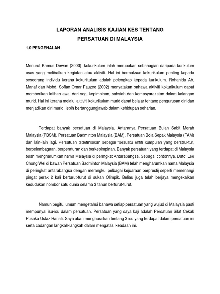 Laporan Analisis Kajian Kes Edited | PDF