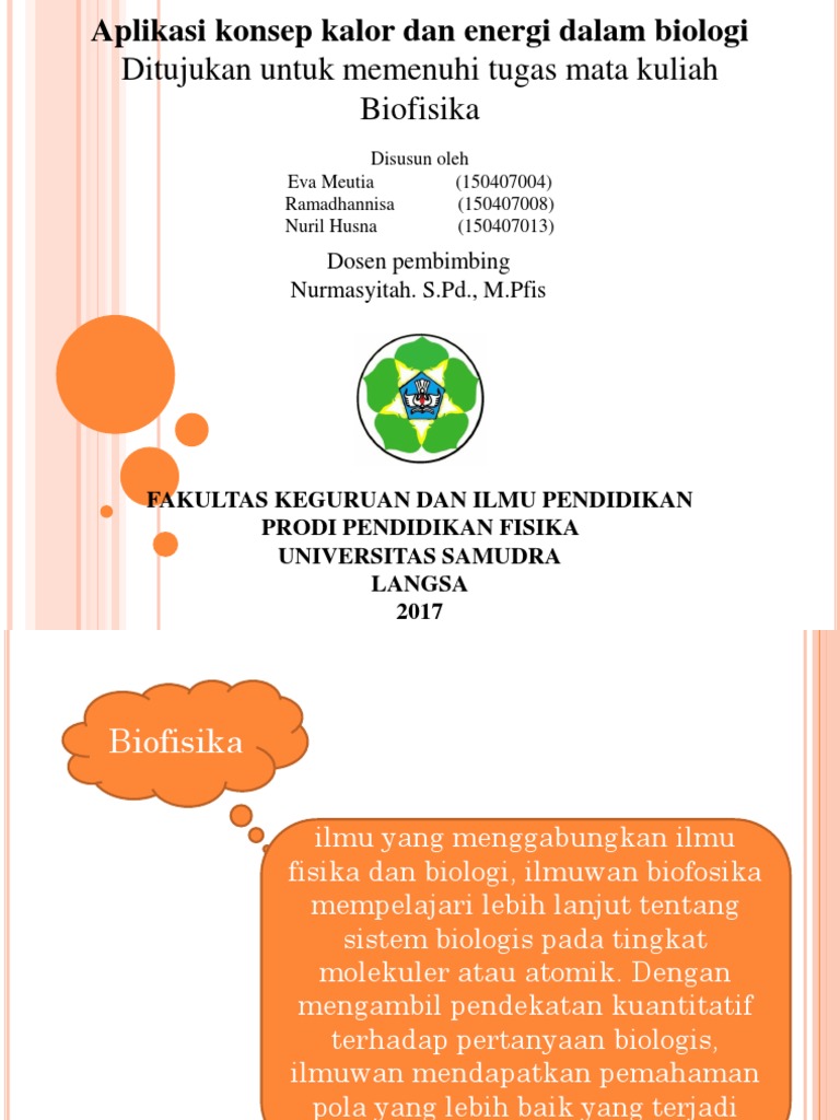 Biofisika | PDF | Filsafat