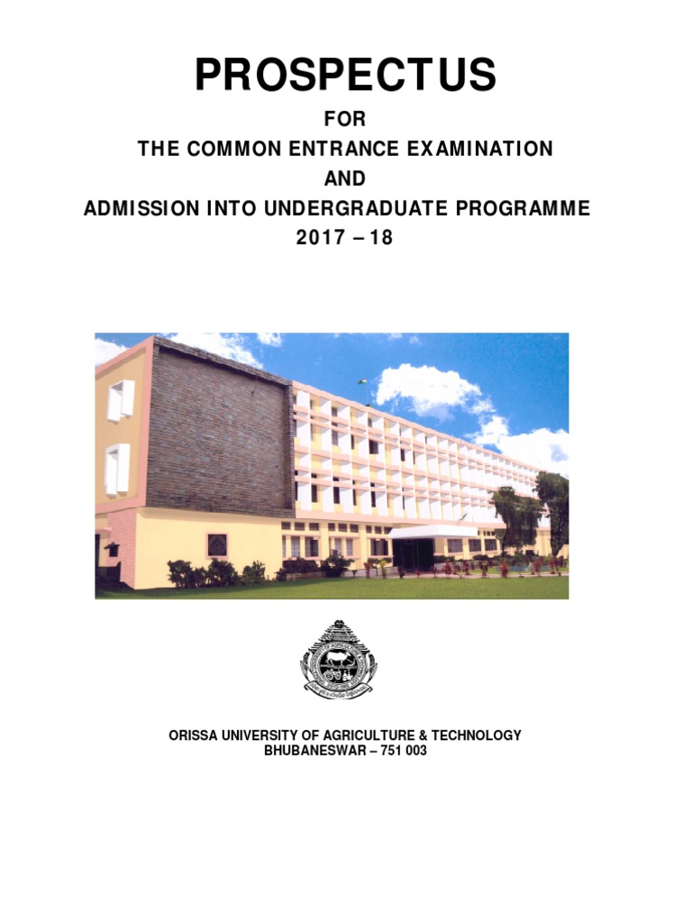 Ouat - Prospectus 2017 2018 PDF | PDF | University And College ...