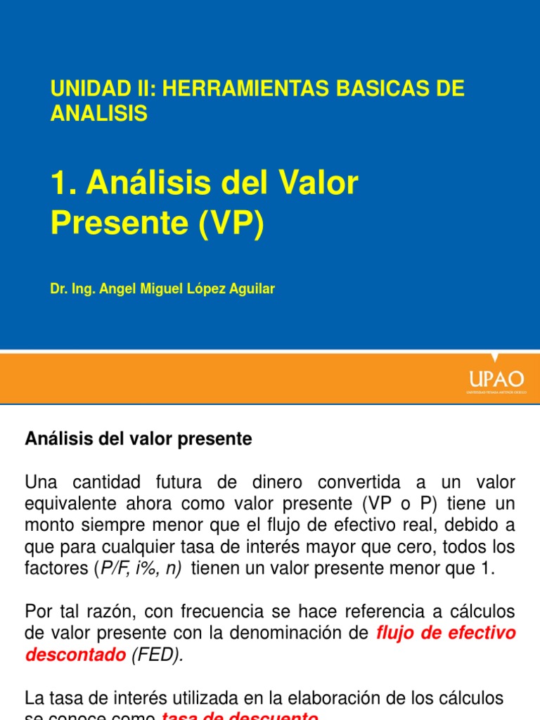 Analisis Del Valor Presente | PDF | Interés | Euro