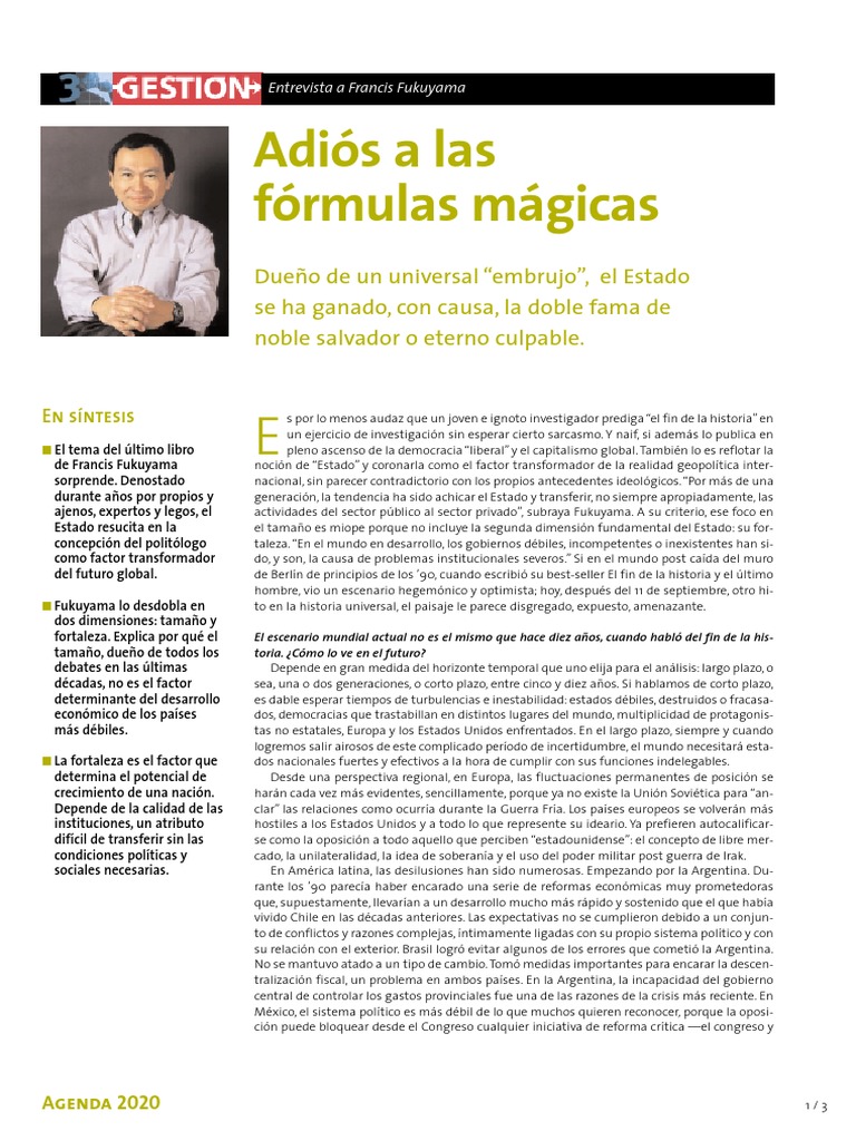 Adios A Las Formulas Magicas PDF | PDF | Los Estados Unidos | Consenso ...