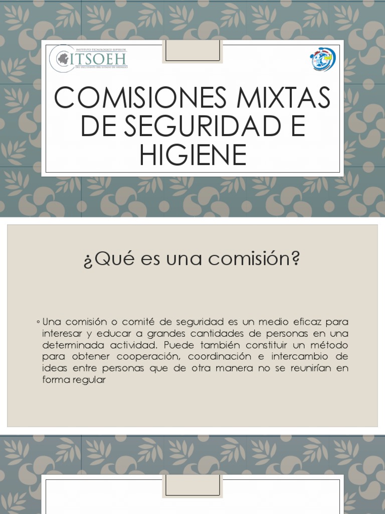 Comisiones Mixtas de Seguridad e Higiene | PDF | La seguridad | Sindicato