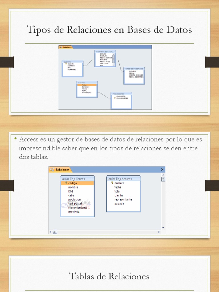 Tipos de Relaciones en Bases de Datos | PDF