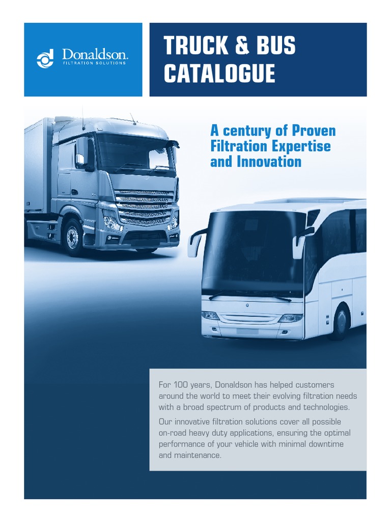 Truck Bus Catalogue PDF | PDF | Filtration | Vehicle Technology