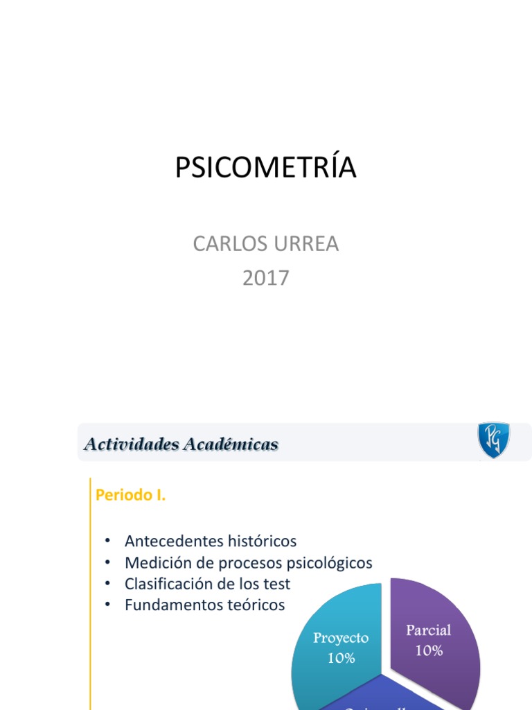 Psicometría Presentacion | PDF | Medición | Psicometría