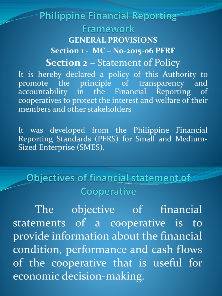 Philippine Financial Reporting Framework | PDF | Financial Statement ...