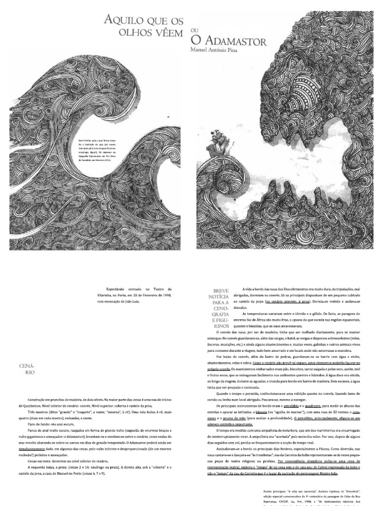 Aquilo Que Os Olhos Veem Ou Adamastor 2x1. | PDF