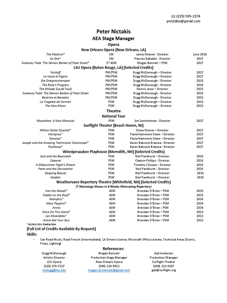 Peter Nictakis Resume | PDF