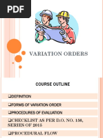 Variation Order Sample From DPWH | PDF | Masonry | Structural Engineering