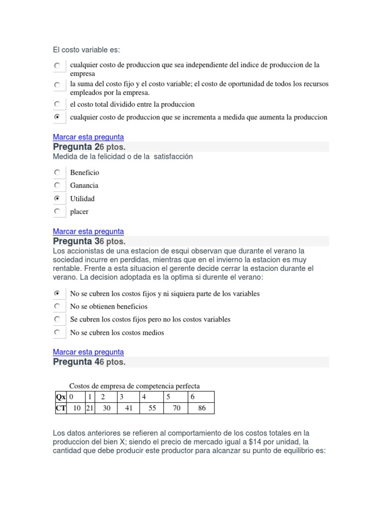 Examen Final Microeconomia | PDF | Monopolio | Oferta (economía)