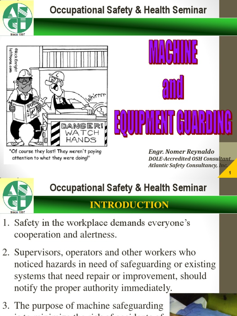 Machine Guarding | Download Free PDF | Occupational Safety And Health ...
