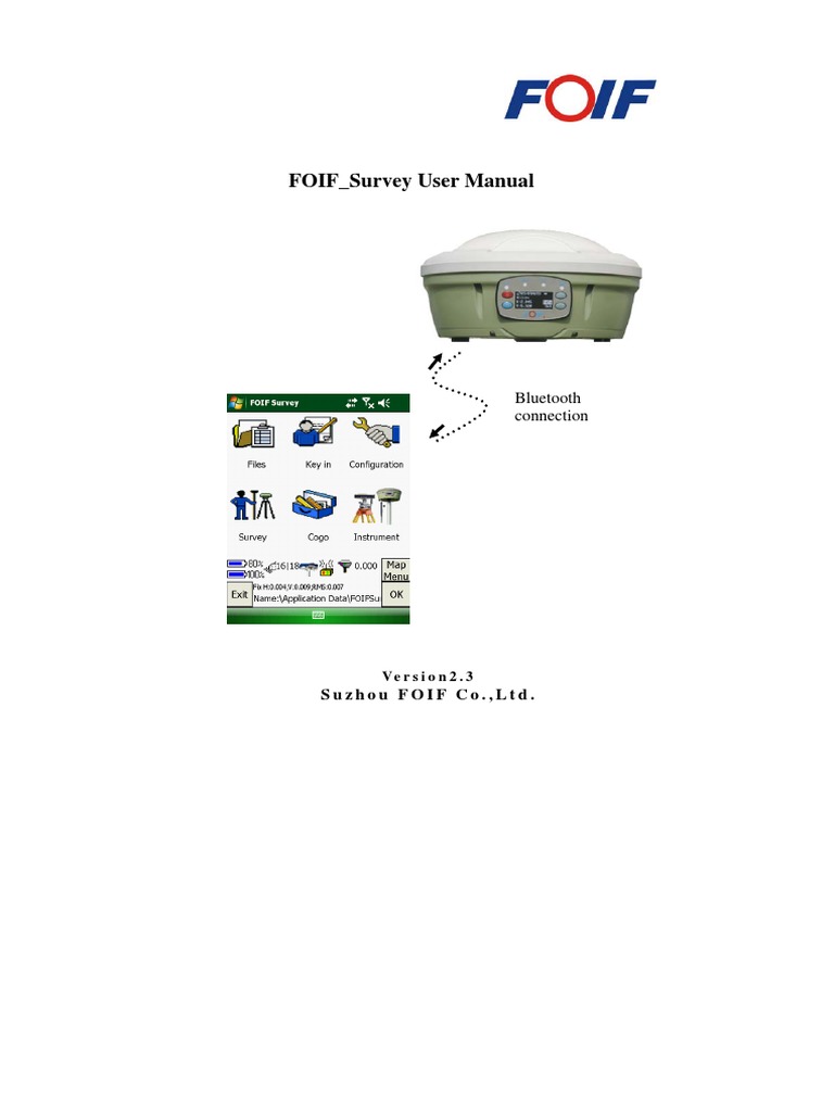 FOIF Survey User Manual (V2.3) | PDF | Surveying | Latitude