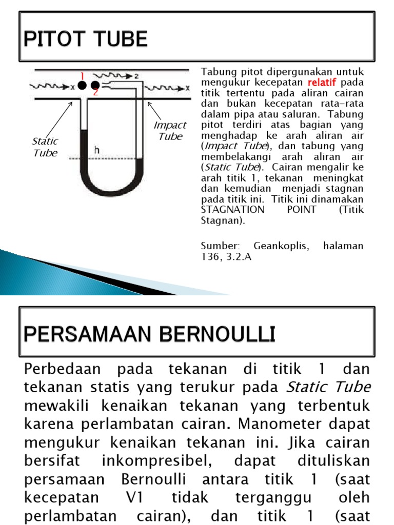 Pengukuran Kecepatan dengan Tabung Pitot | PDF