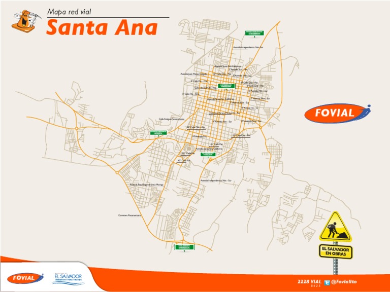 Mapa de calles de Santa Ana, El Salvador | PDF