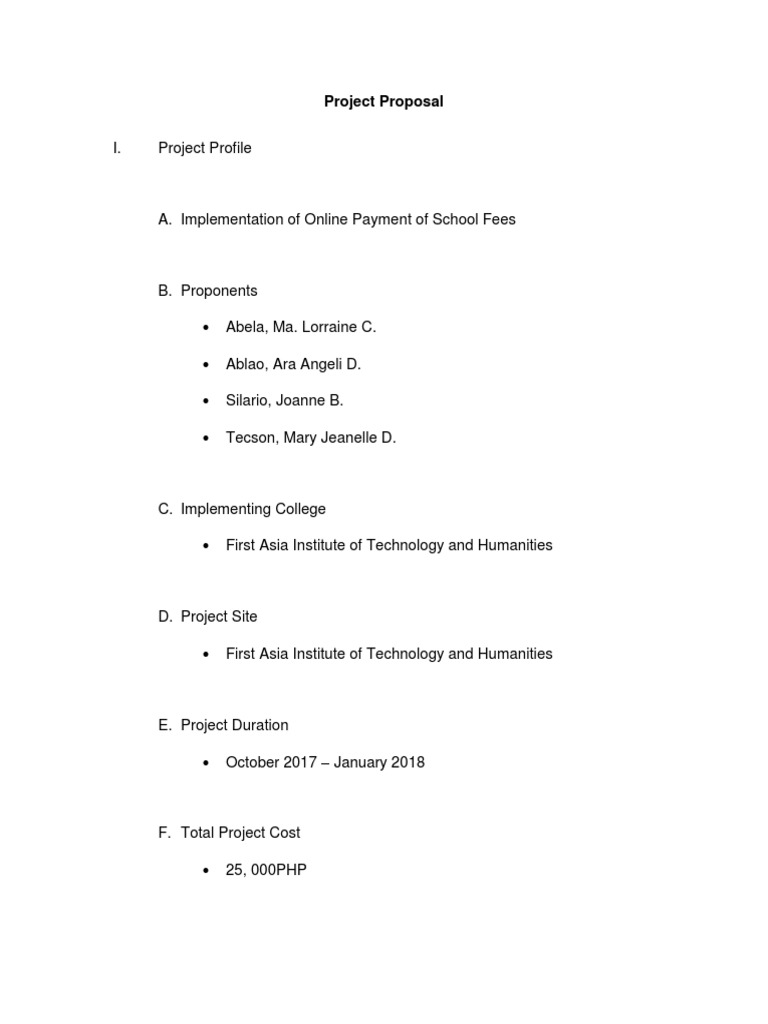 Project Proposal Draft | PDF | Credit Card | Fee