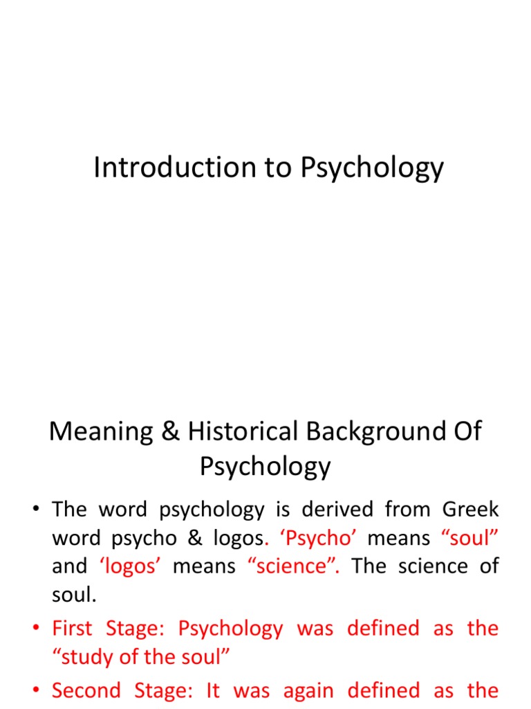 Introduction To Psychology | PDF | Behavioral Neuroscience | Psychology