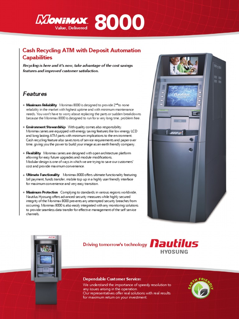 Moni Max 8000 | Download Free PDF | Automated Teller Machine | Reliability Engineering