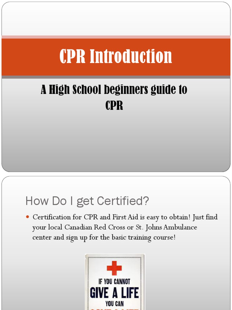 CPR and First Aid Powerpoint | PDF | Cardiopulmonary Resuscitation | Heart
