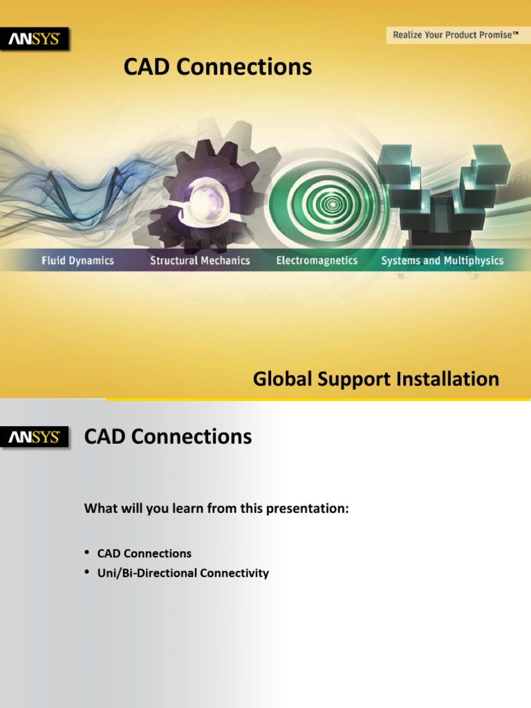 CAD Connections: Global Support Installation | PDF | Computer Aided ...