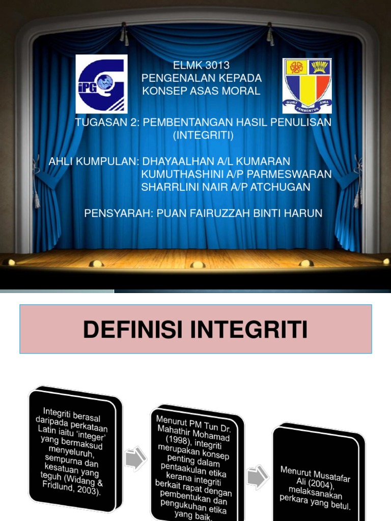 Definisi Integriti | PDF