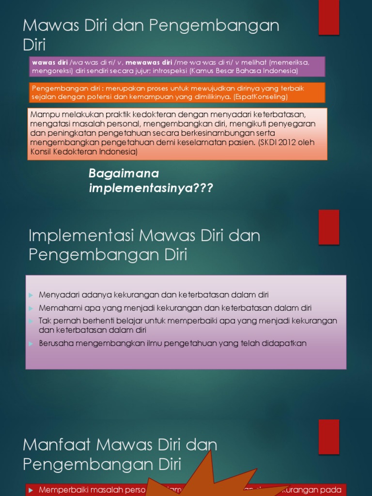 Arti dan Manfaat Mawas Diri | PDF