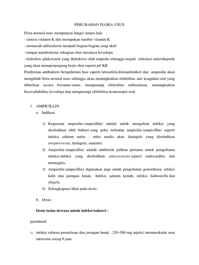 Perubahan Flora Usus | PDF