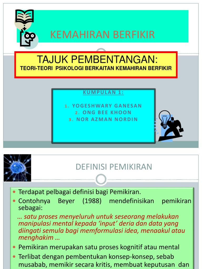 Theory Thinking Presentation Group 1 | PDF