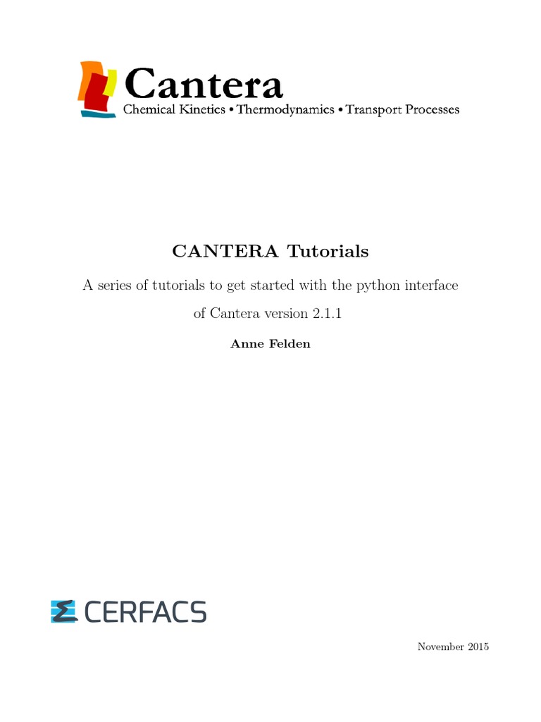Cantera Python Interface Guide | PDF | Gases | Scripting Language