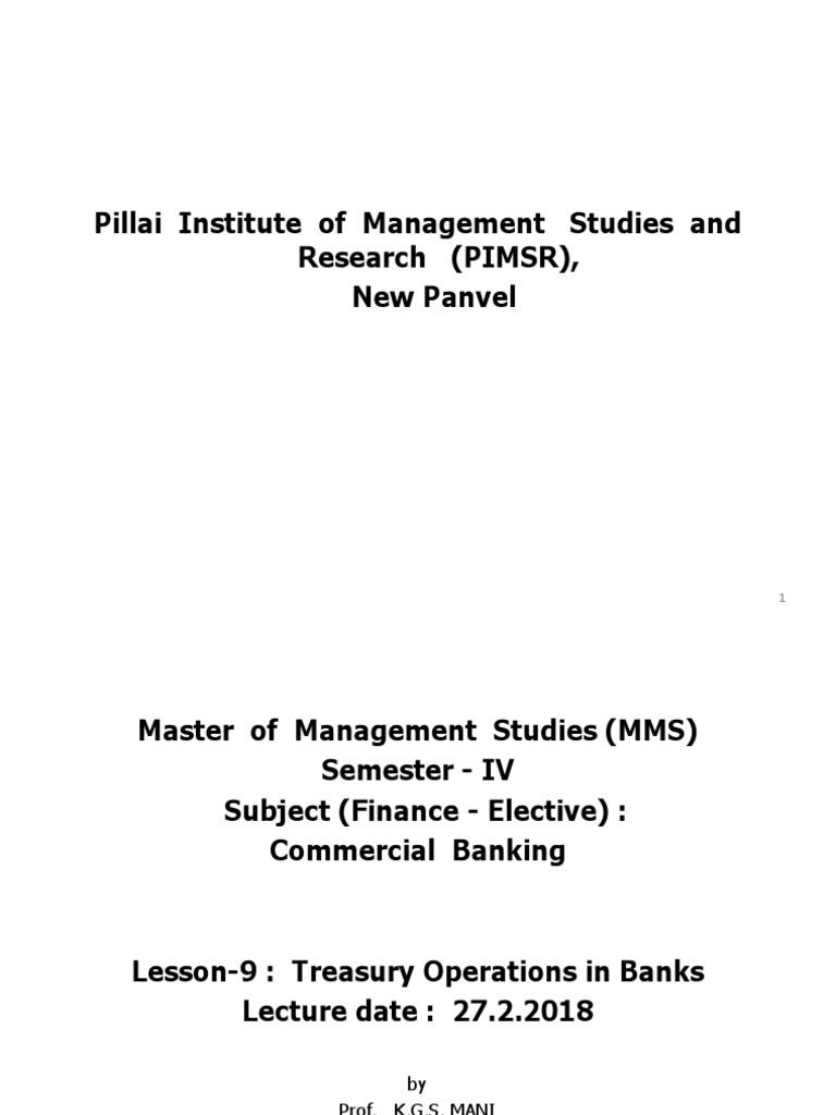 Treasury (Cir 4.3.2018) | PDF | Foreign Exchange Market | Securities ...