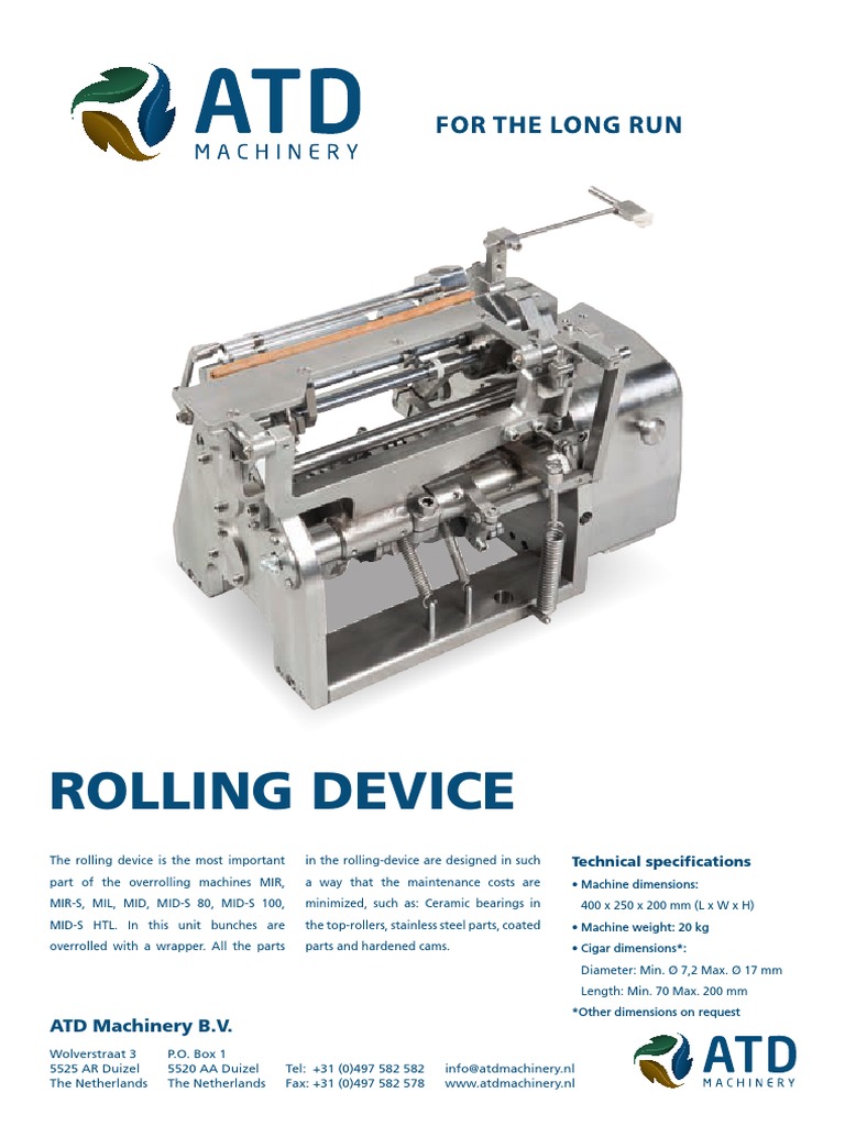 Atd Cig Rolling Device | PDF