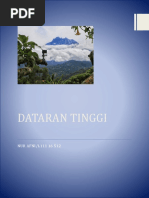 Ciri dan Contoh Dataran Tinggi-Rendah | PDF
