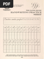 Handwritting Practice Booklet | PDF