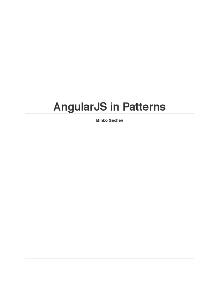 Angularjs In Patterns Pdf Angular Js Method Computer Programming 9637