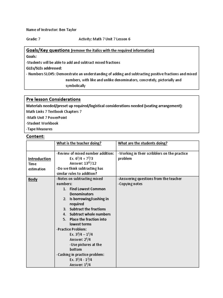 Math 7 - Chapter 7 Lesson 6 | PDF
