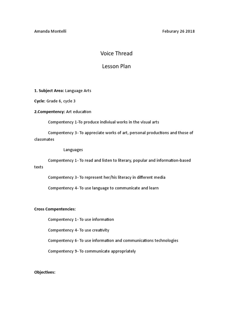 Grade 6 Language Arts Lesson Plan | PDF | Folklore | Human Communication